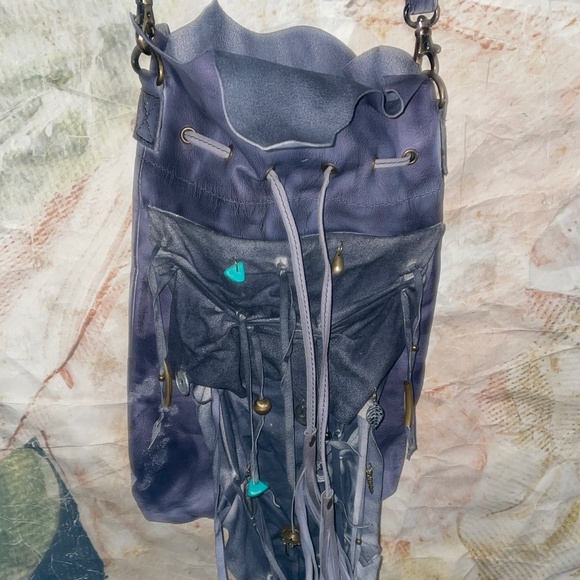 Free People | Bags | Free People Gypsy Ultra Suede Tasseled Charmed ...